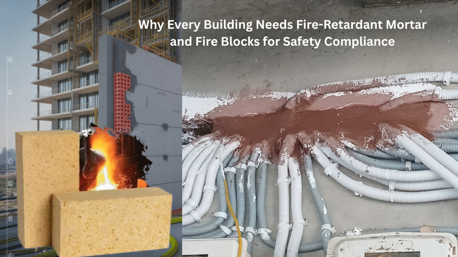 Fire Retardant Mortar and Fire Blocks for Safety